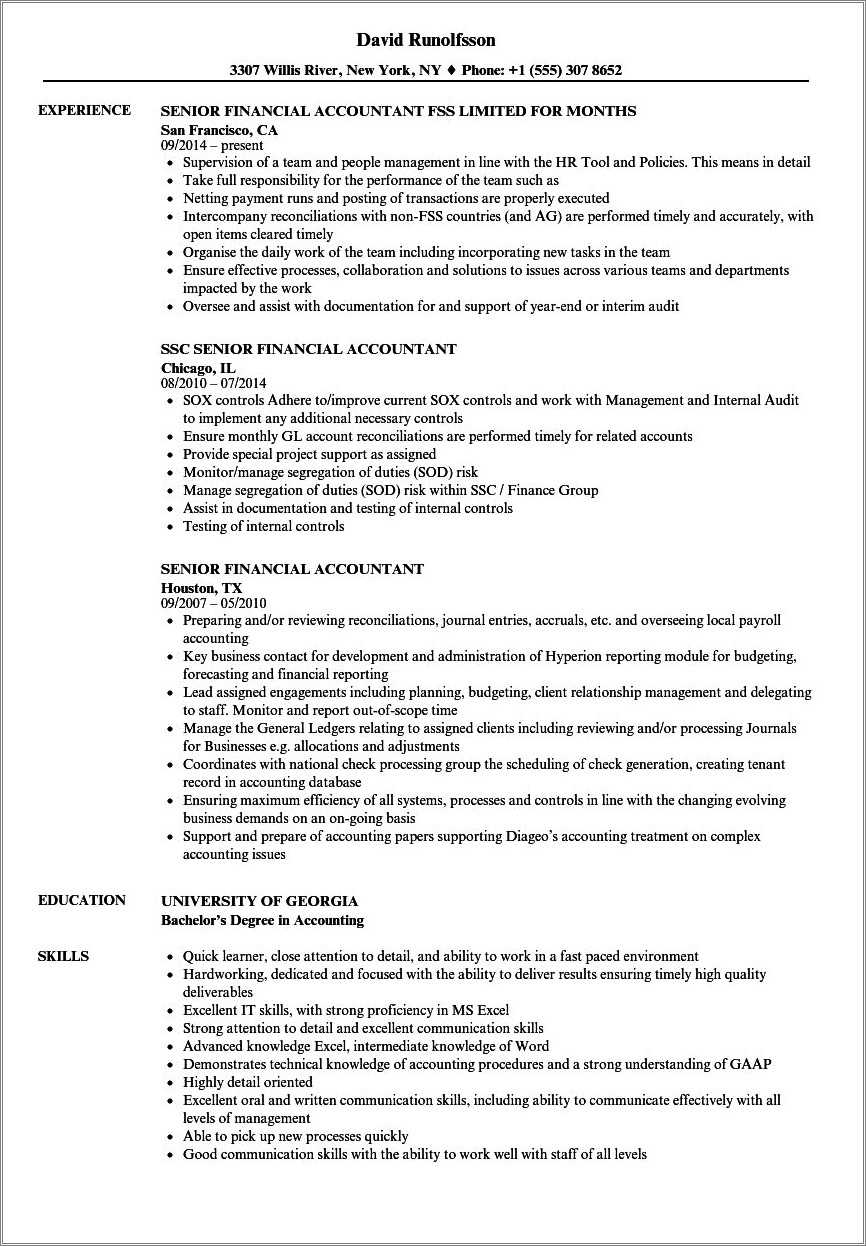 Accountant Resume India Format In Word Resume Example Gallery
