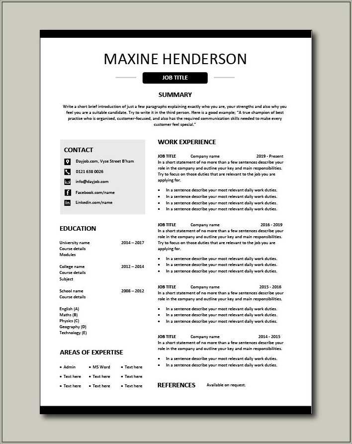 Administrative Assistant Skill Based Resume - Resume Example Gallery