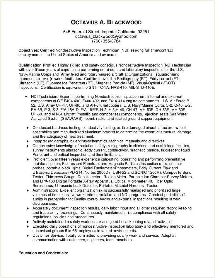 air-force-aircraft-maintenance-resume-sample-resume-example-gallery