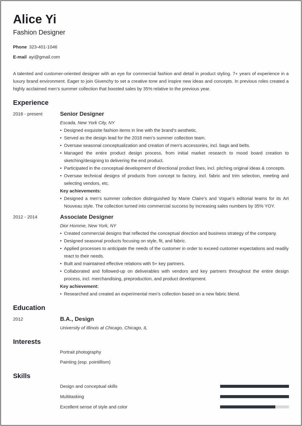 Apparel Job Description For Resume Resume Example Gallery
