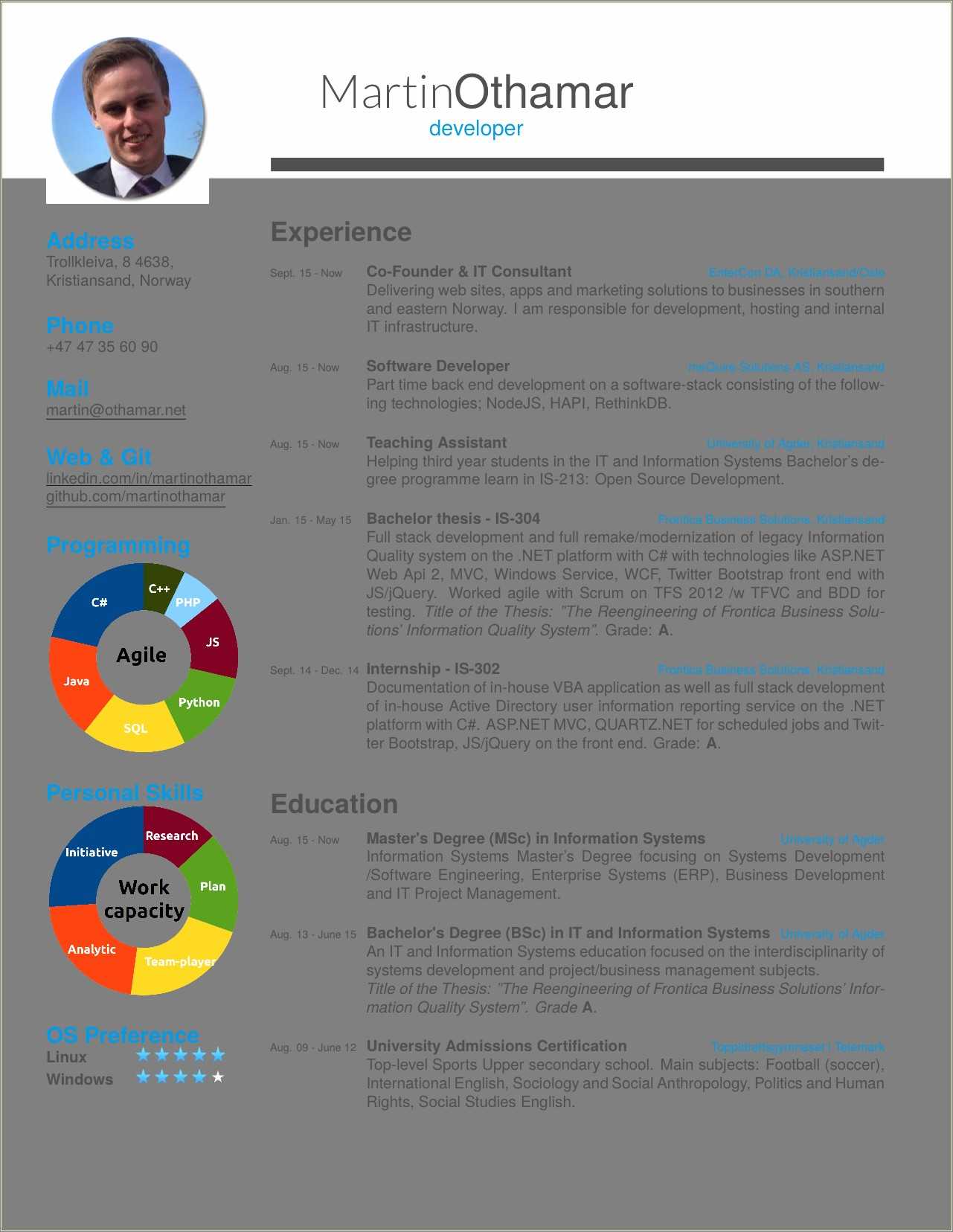 Asp Mvc Sample Resumes Resume Example Gallery