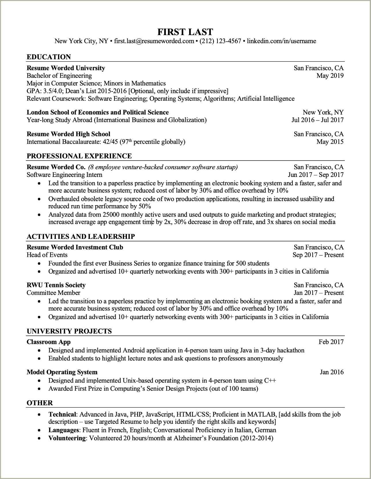 Cv Resume Template Download Free Resume Example Gallery