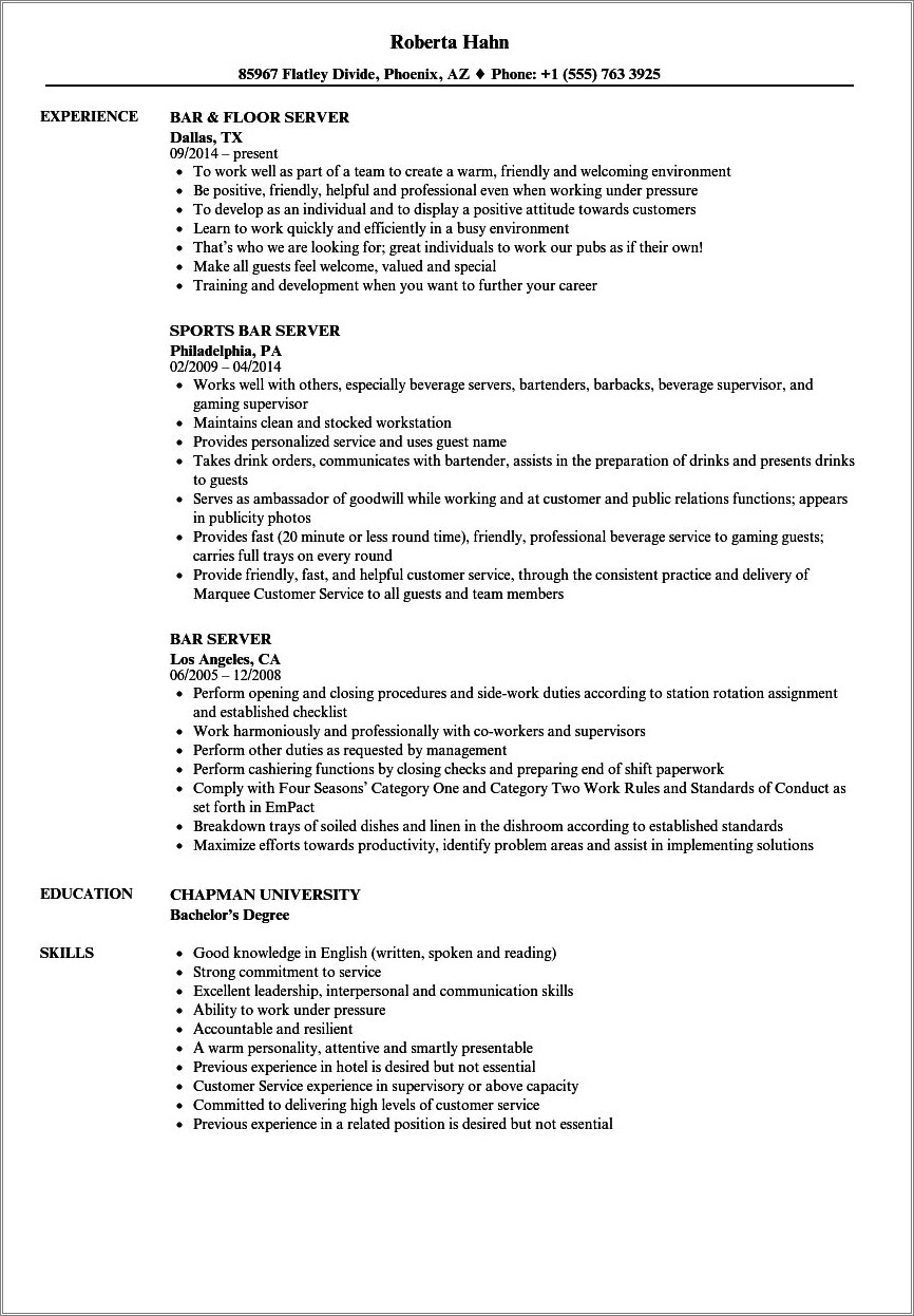 Bartender Server Resume Job Description Resume Example Gallery bartender-server-resume-job-description-resume-example-gallery