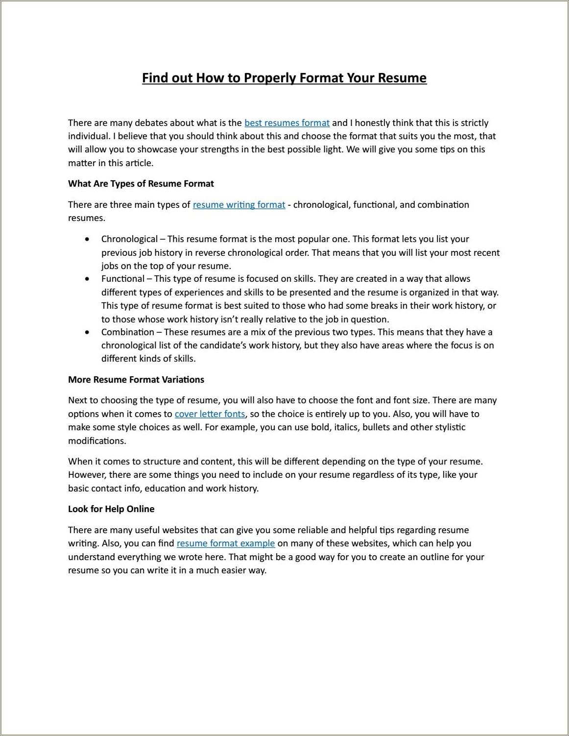 Best Font Point Size For A Resume Resume Example Gallery best-font-point-size-for-a-resume-resume-example-gallery