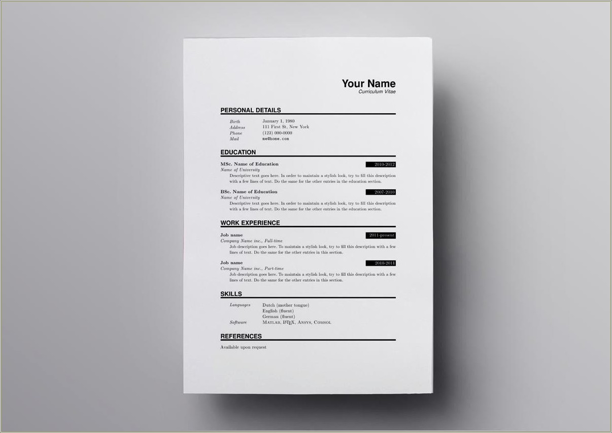 Best Canva Resume Templates Reddit Resume Example Gallery
