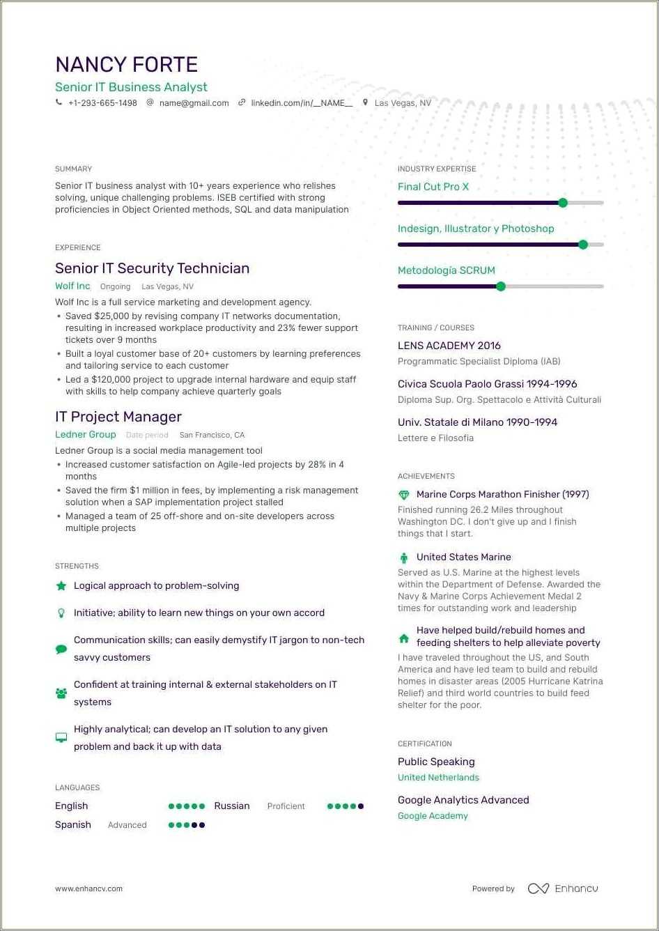 Best Information Technology Resume Examples Resume Example Gallery