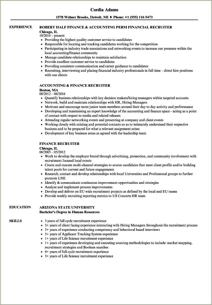 Resume Best Templates According Recruiters - Resume Example Gallery