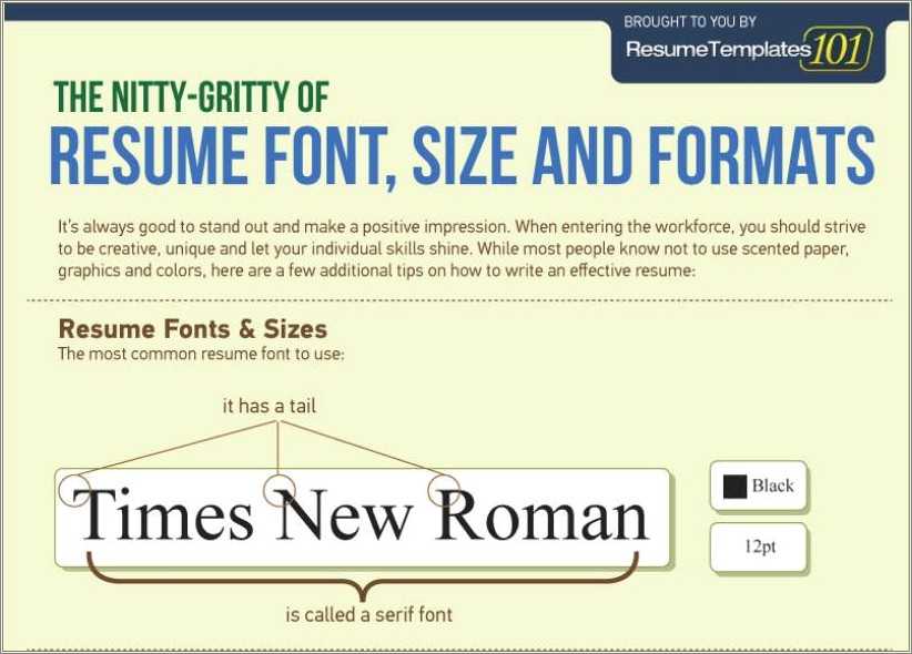 Best Size Font For Resume 2015 Resume Example Gallery