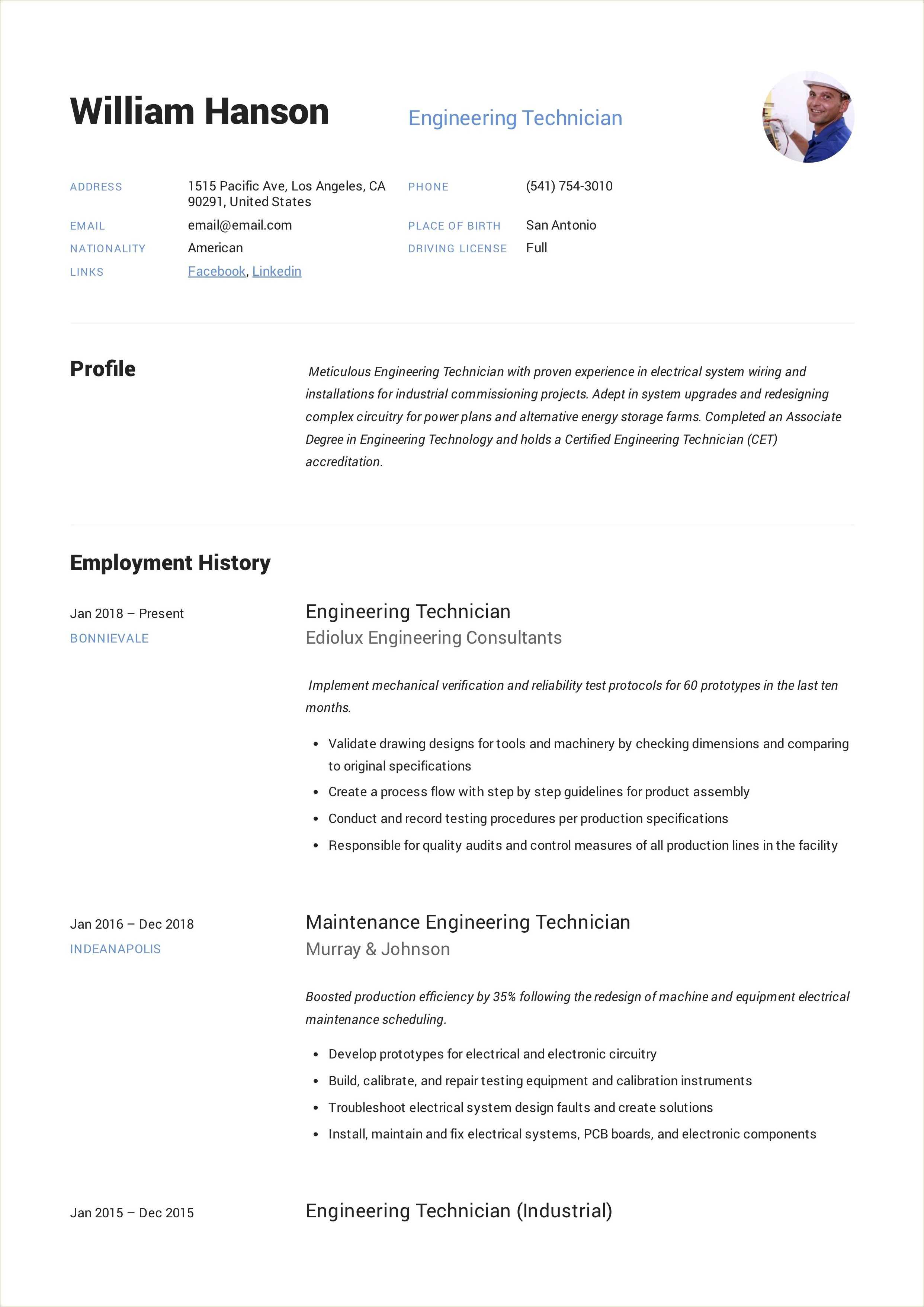Biomedical Field Service Engineer Resume Sample Resume Example Gallery biomedical-field-service-engineer-resume-sample-resume-example-gallery