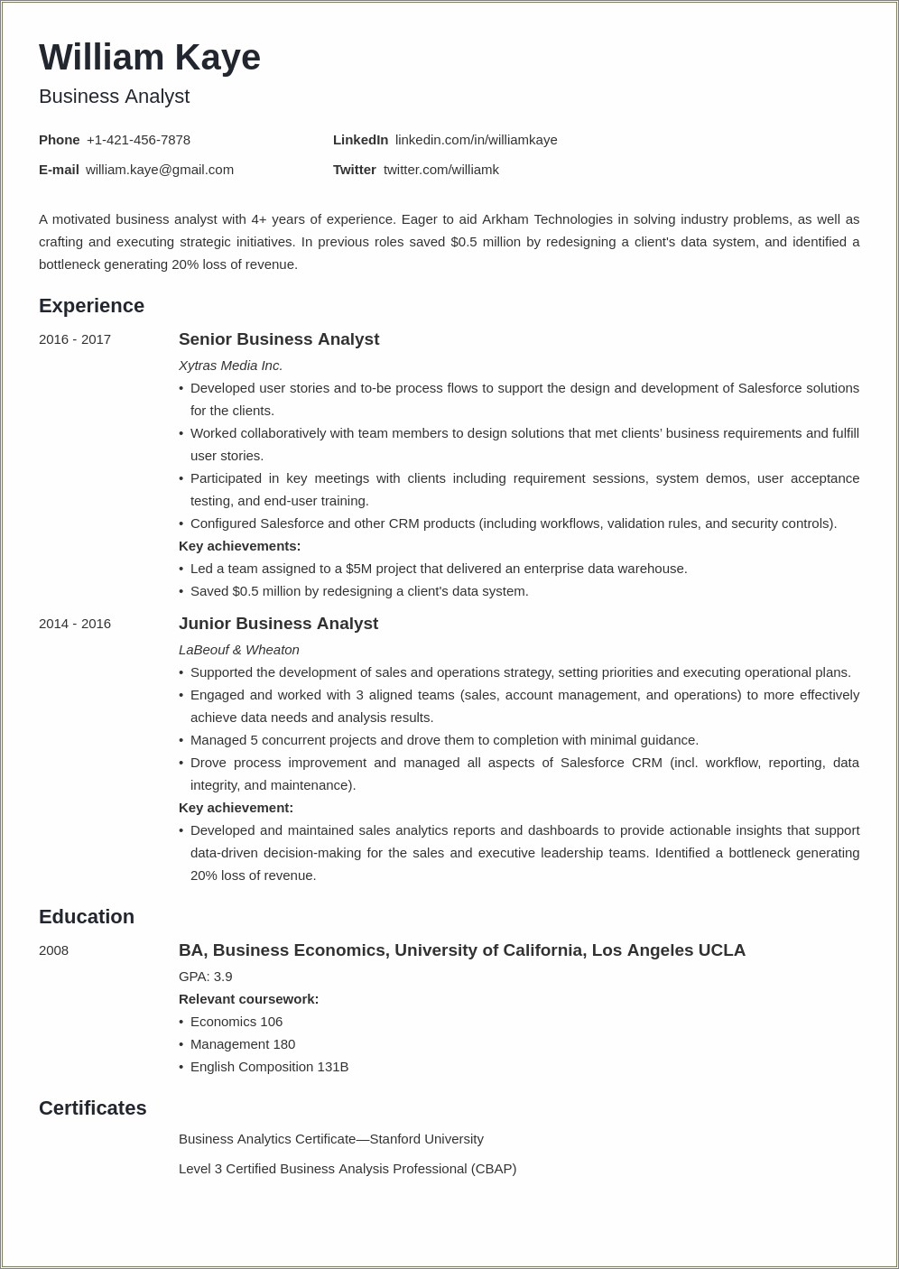 Resume Objective Examples For Business - Resume Example Gallery Resume Objective Examples For Business - Resume Example Gallery