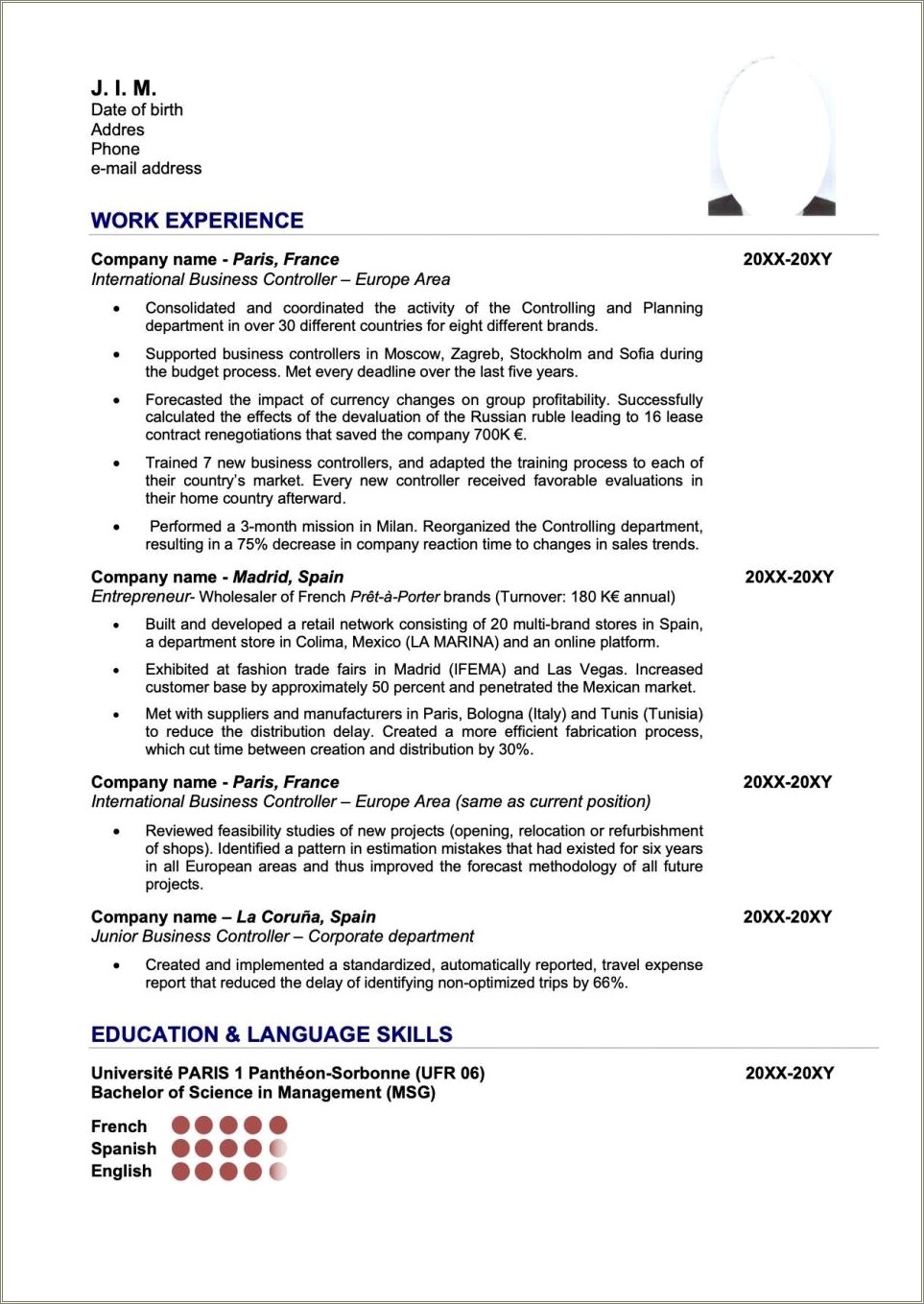 business-school-application-resume-example-resume-example-gallery
