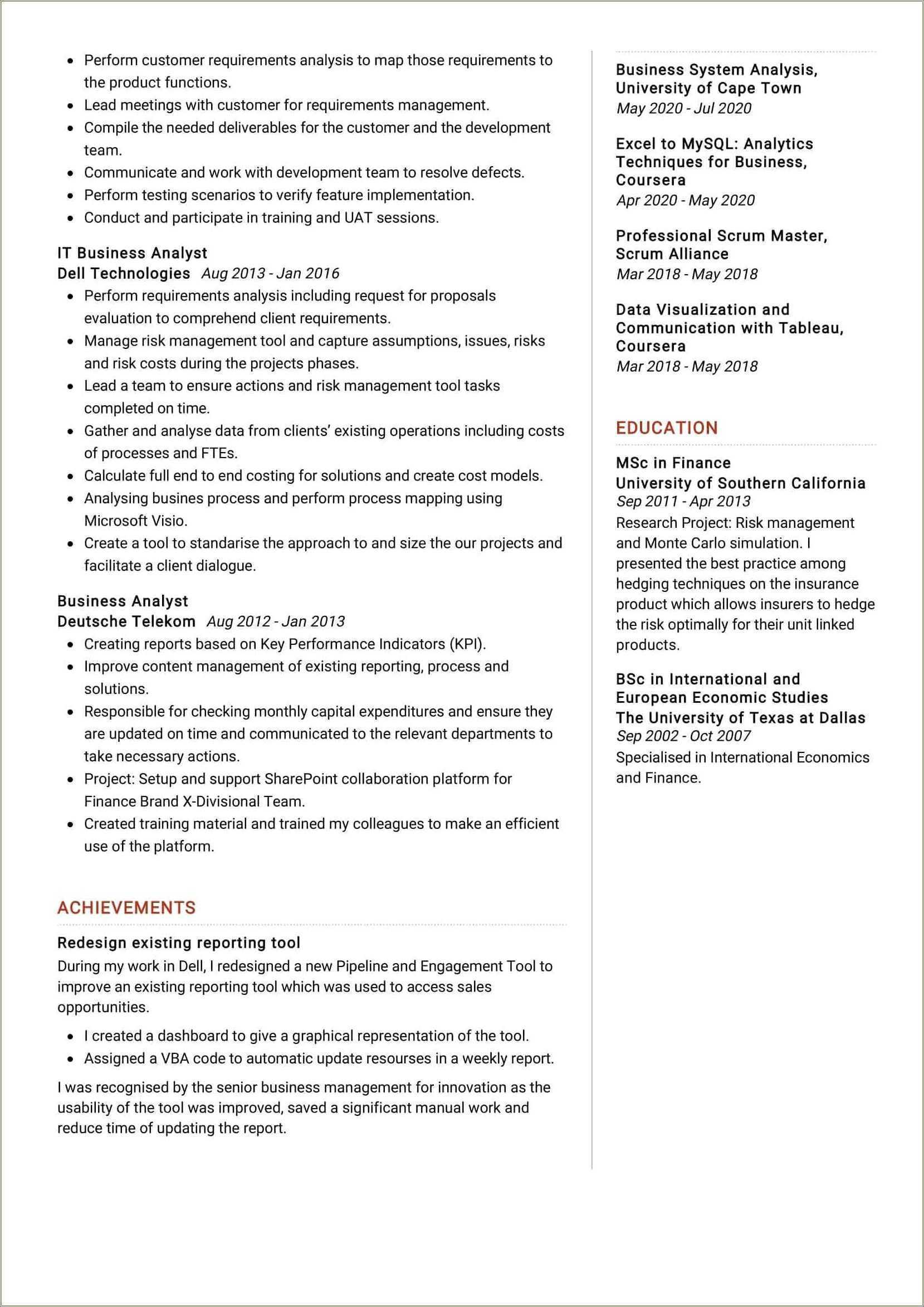 Resume Examples It Business Analyst Resume Example Gallery resume-examples-it-business-analyst-resume-example-gallery