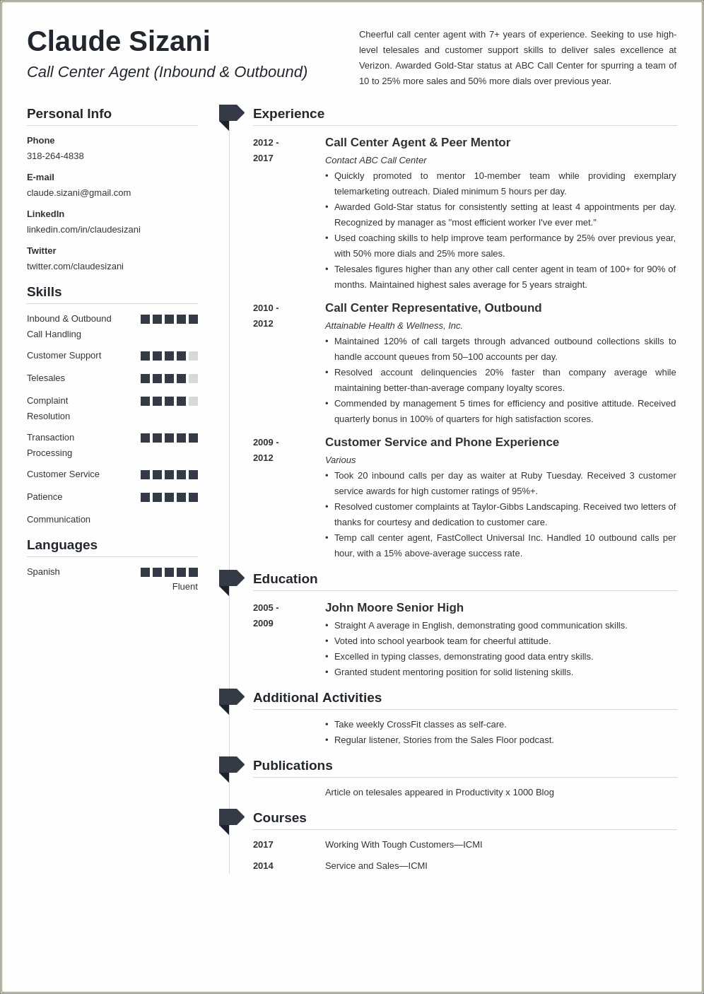 Call Centre Resume Objective Examples Resume Example Gallery call-centre-resume-objective-examples-resume-example-gallery