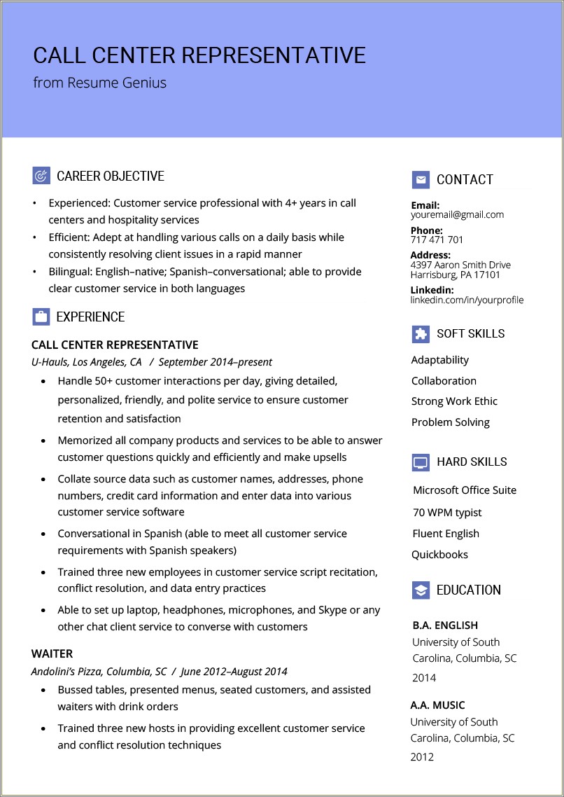 Call Centre Skills For Resume Resume Example Gallery call-centre-skills-for-resume-resume-example-gallery