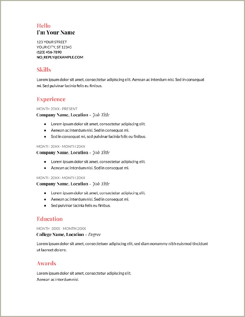 Google Docs Skill On Resume Resume Example Gallery