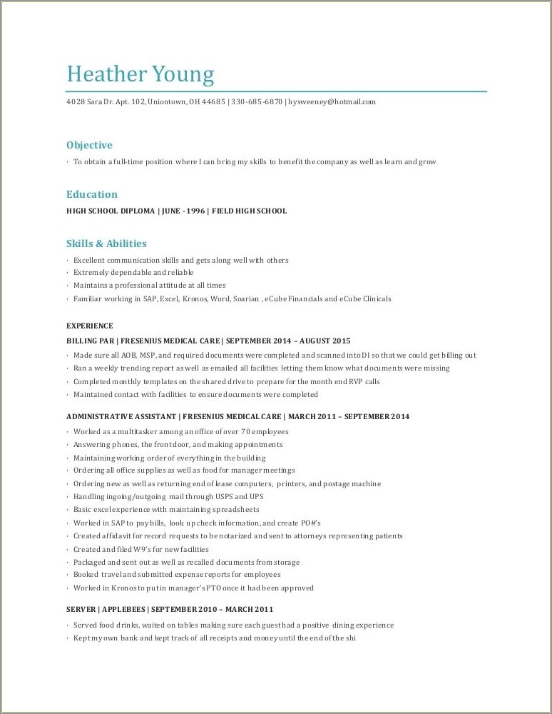 career-objectives-on-resume-for-fresenius-medical-care-resume-example