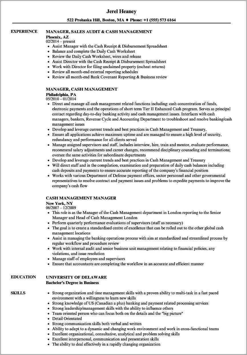 Cash Management Product Manager Resume Resume Example Gallery Cash Management Product Manager Resume Resume Example Gallery