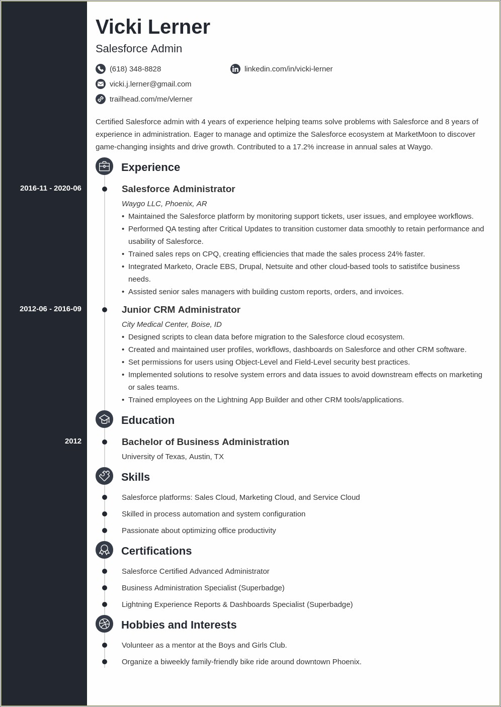 Junior Salesforce Administrator Resume Samples Resume Example Gallery junior-salesforce-administrator-resume-samples-resume-example-gallery