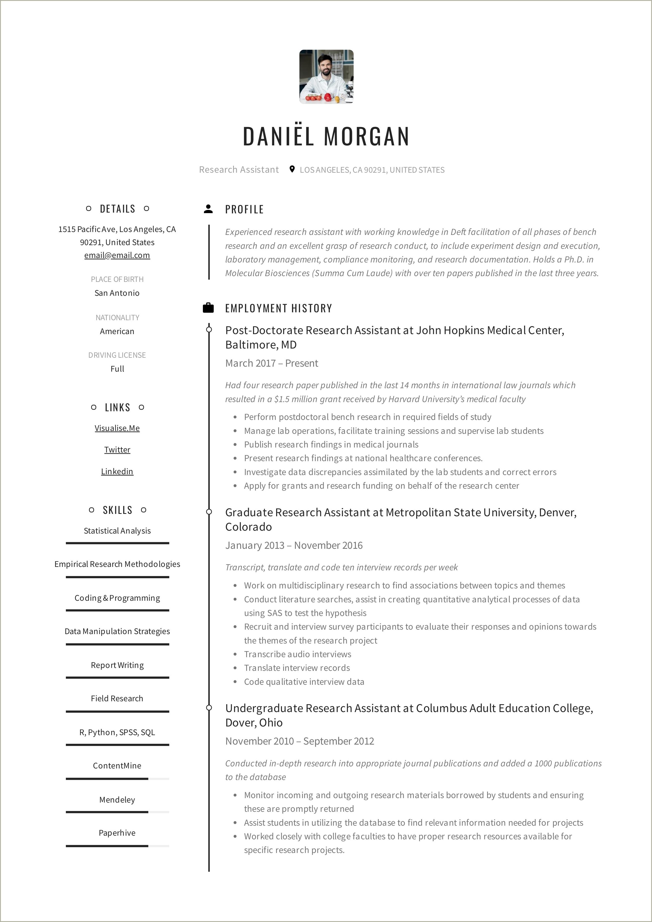 Clinical Research Assistant Resume Samples Resume Example Gallery clinical-research-assistant-resume-samples-resume-example-gallery