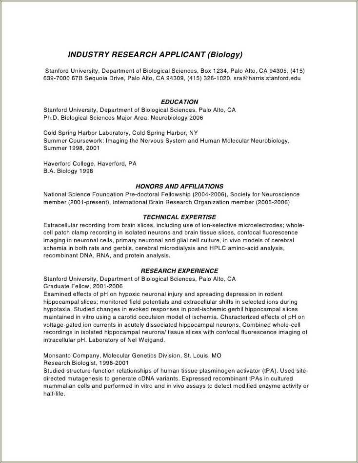 College Grad Biology Resume Examples Resume Example Gallery college-grad-biology-resume-examples-resume-example-gallery