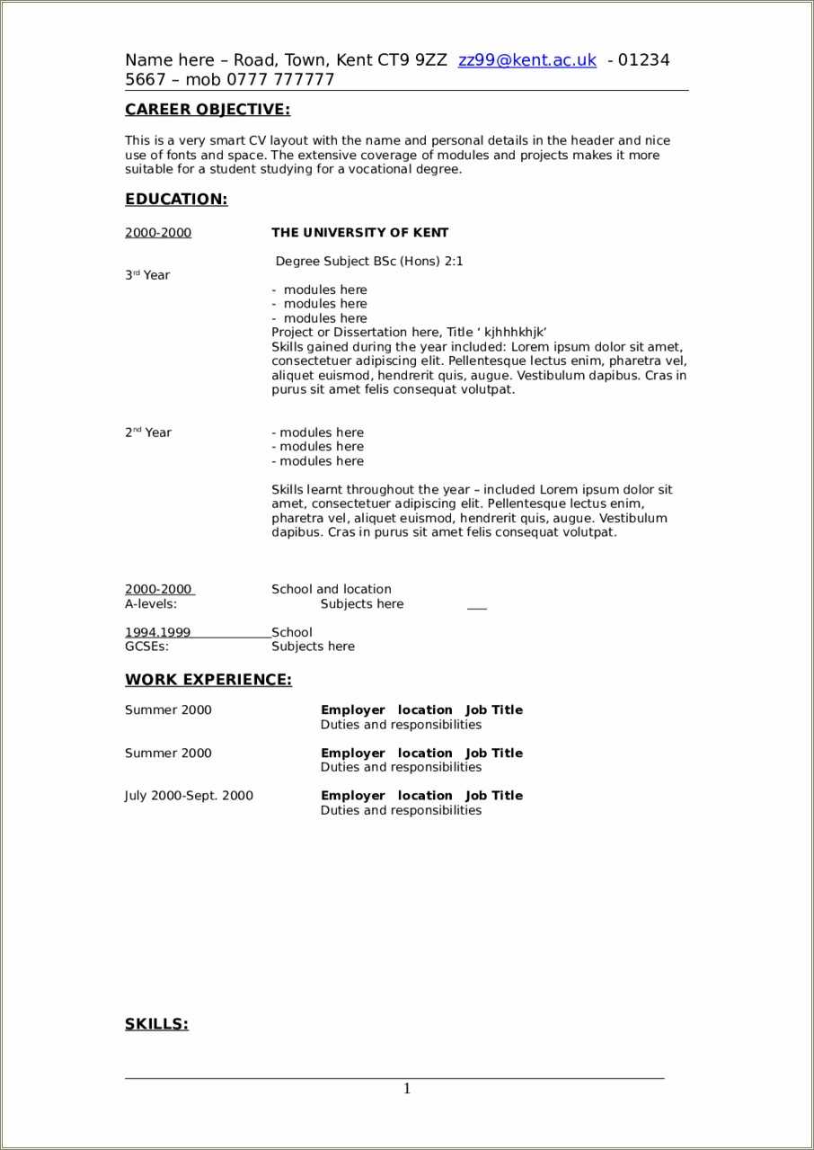 College Student Resume Objective Statement Examples Resume Example 