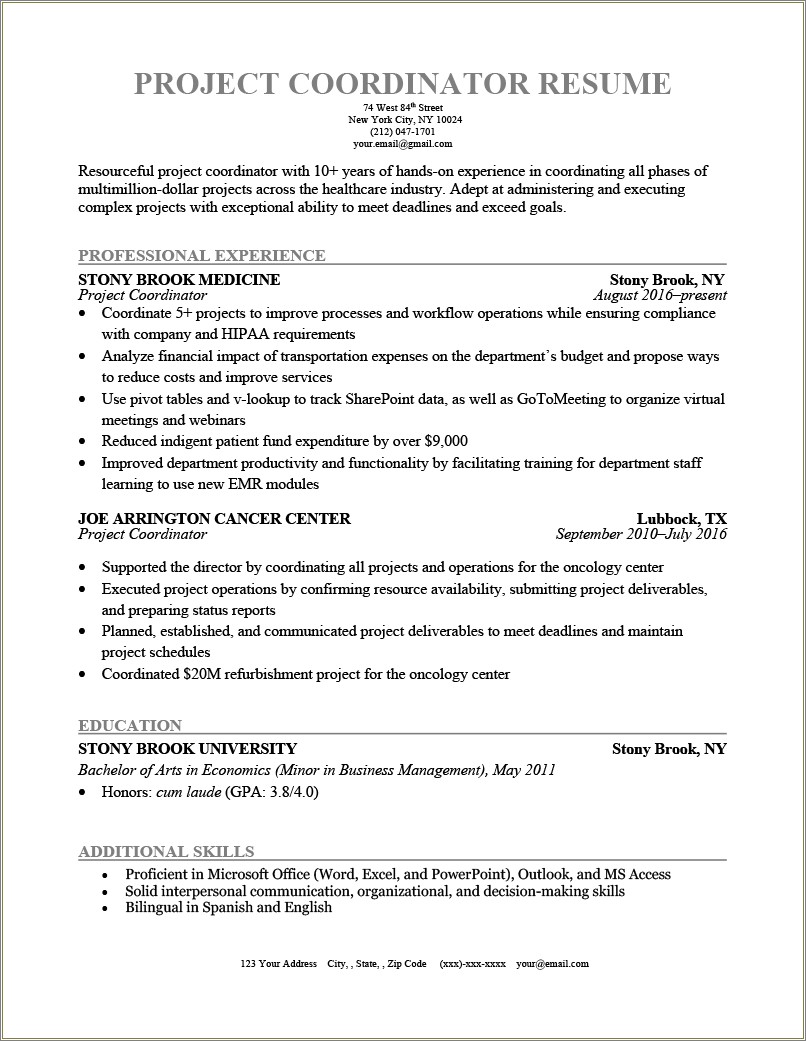 project-management-resume-samples-for-freshers-resume-example-gallery