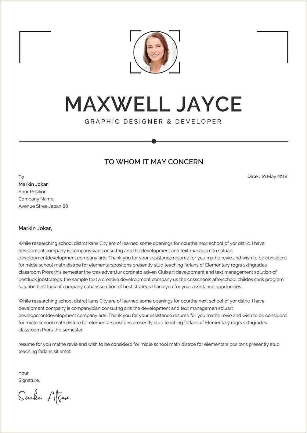 Cover Letter Example For Customer Service Resume Resume Example Gallery cover-letter-example-for-customer-service-resume-resume-example-gallery