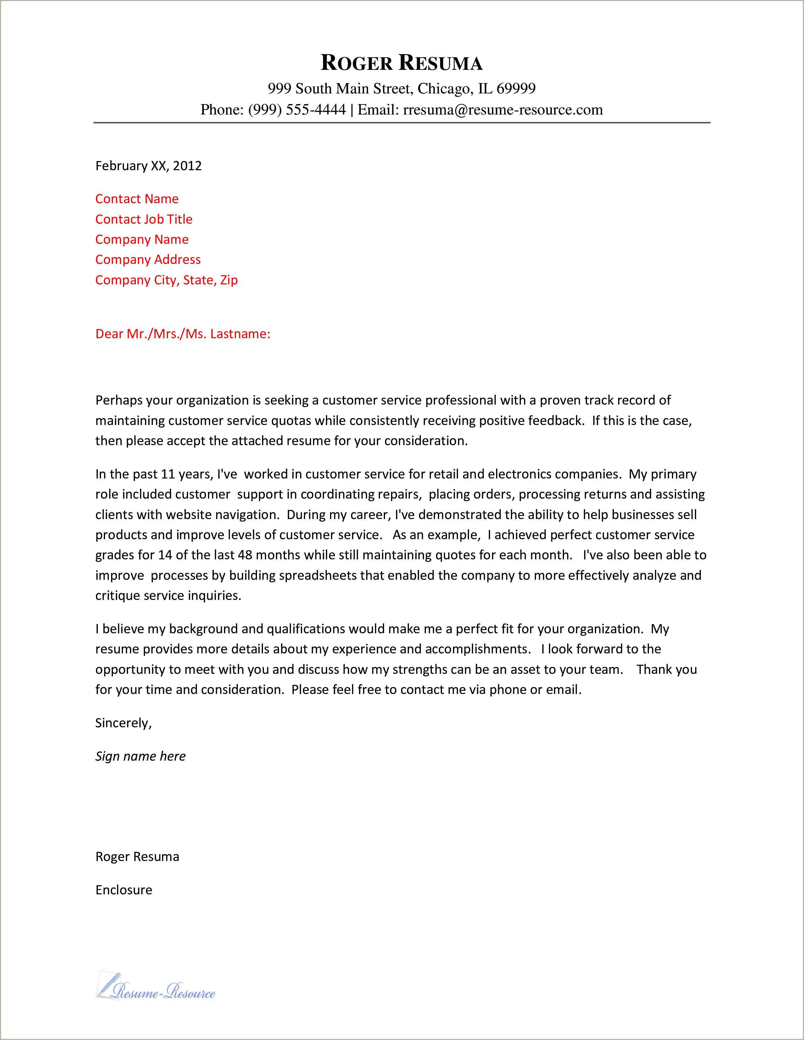 Customer Service Resume Cover Letter Samples Resume Example Gallery customer-service-resume-cover-letter-samples-resume-example-gallery