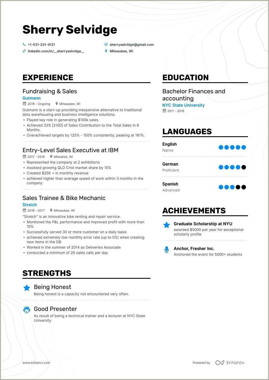 Describing Sales Experience On A Resume Resume Example Gallery