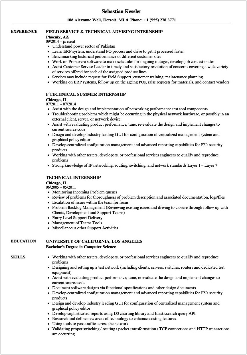 Distribution Internship Job Description Resume Resume Example Gallery