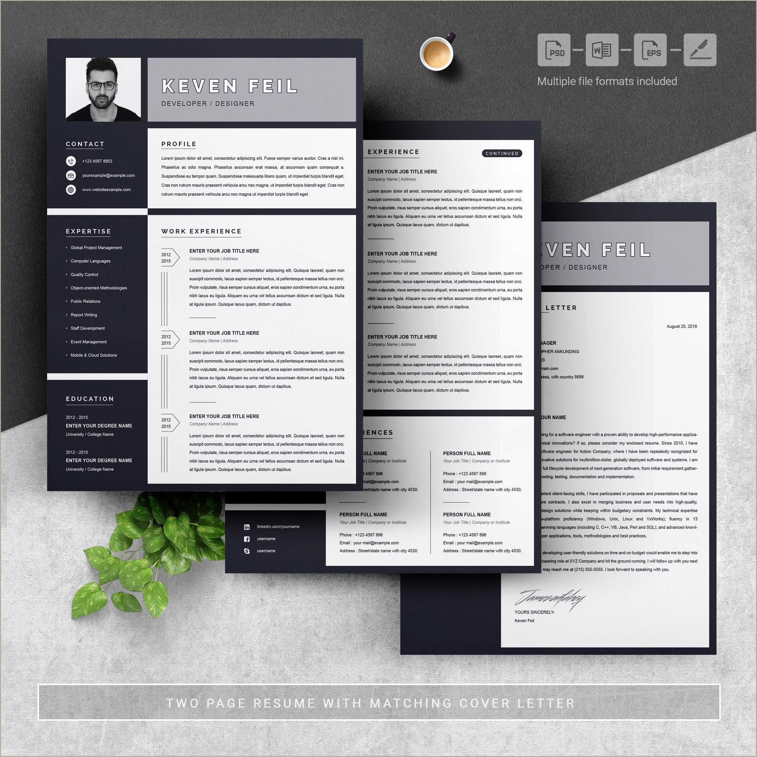 Download Resume Templates Photoshop Free Resume Example Gallery