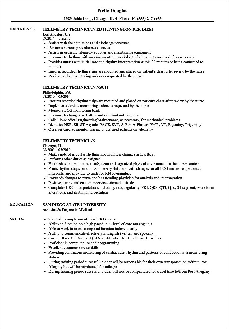 ecg-vs-ekg-knowledge-in-resume-sample-resume-example-gallery