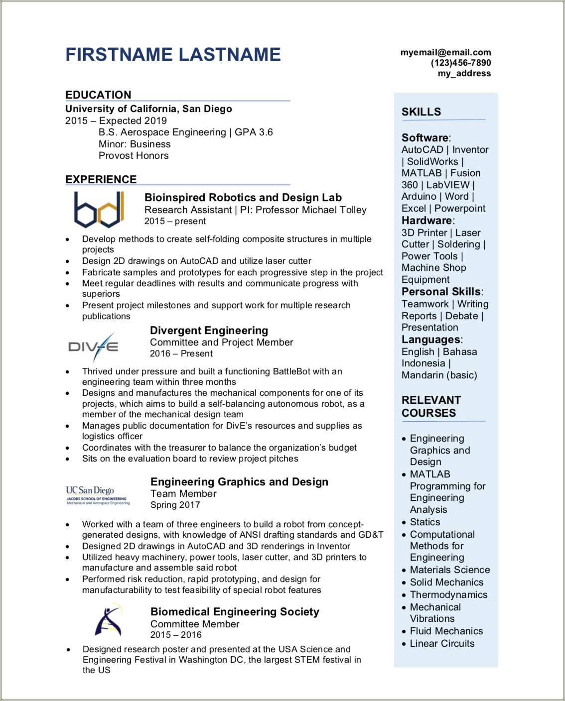 Engineering Resume With No Experience Reddit Resume Example Gallery