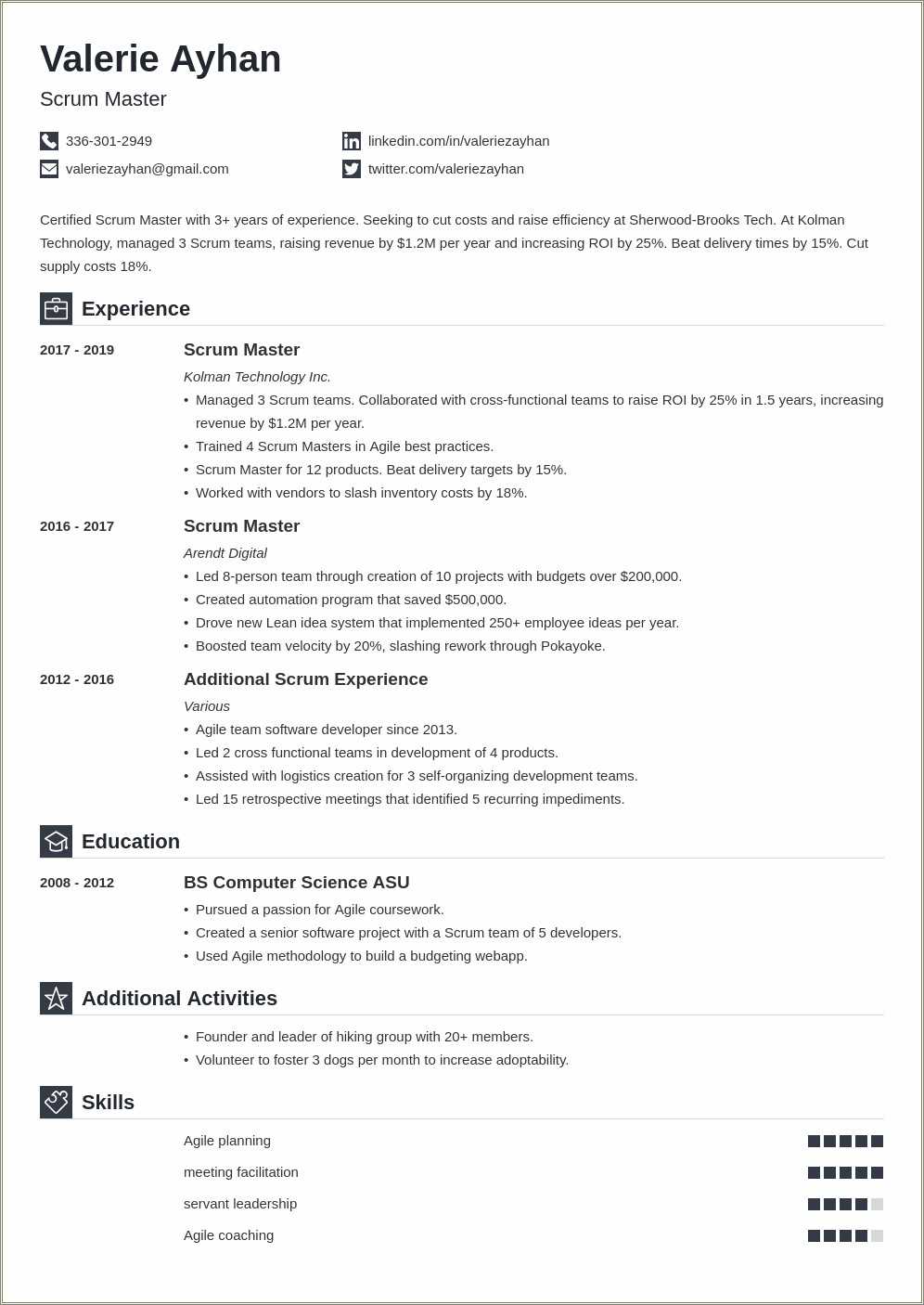Entry Level Project Manager Sample Resume Resume Example Gallery