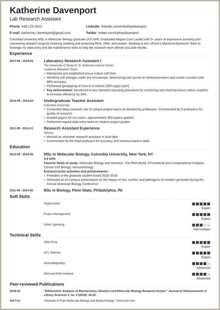 Entry Research Technician Resume Examples Resume Example Gallery entry-research-technician-resume-examples-resume-example-gallery