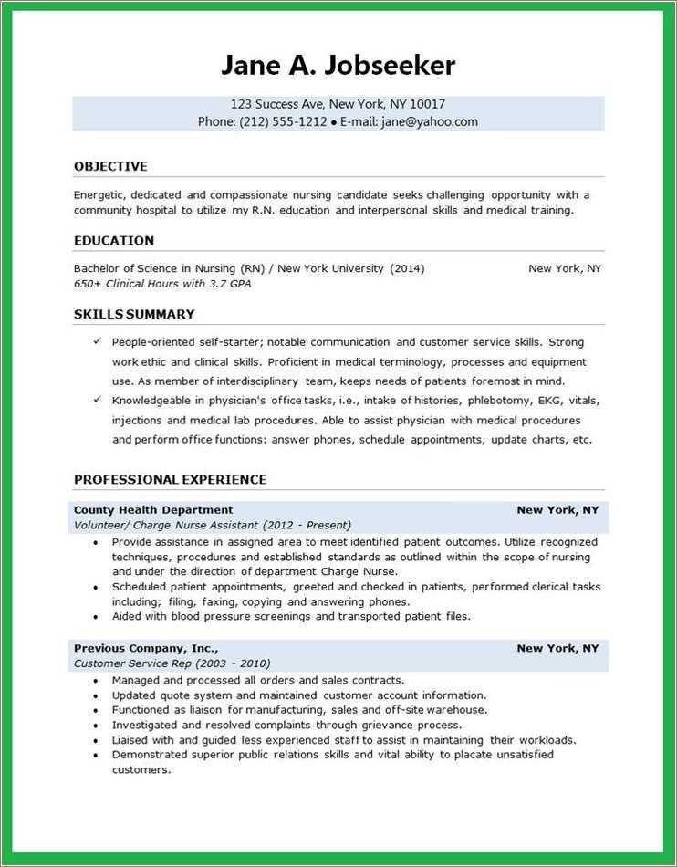 Example Of A Resume Transporter In A Hospital Resume Example Gallery