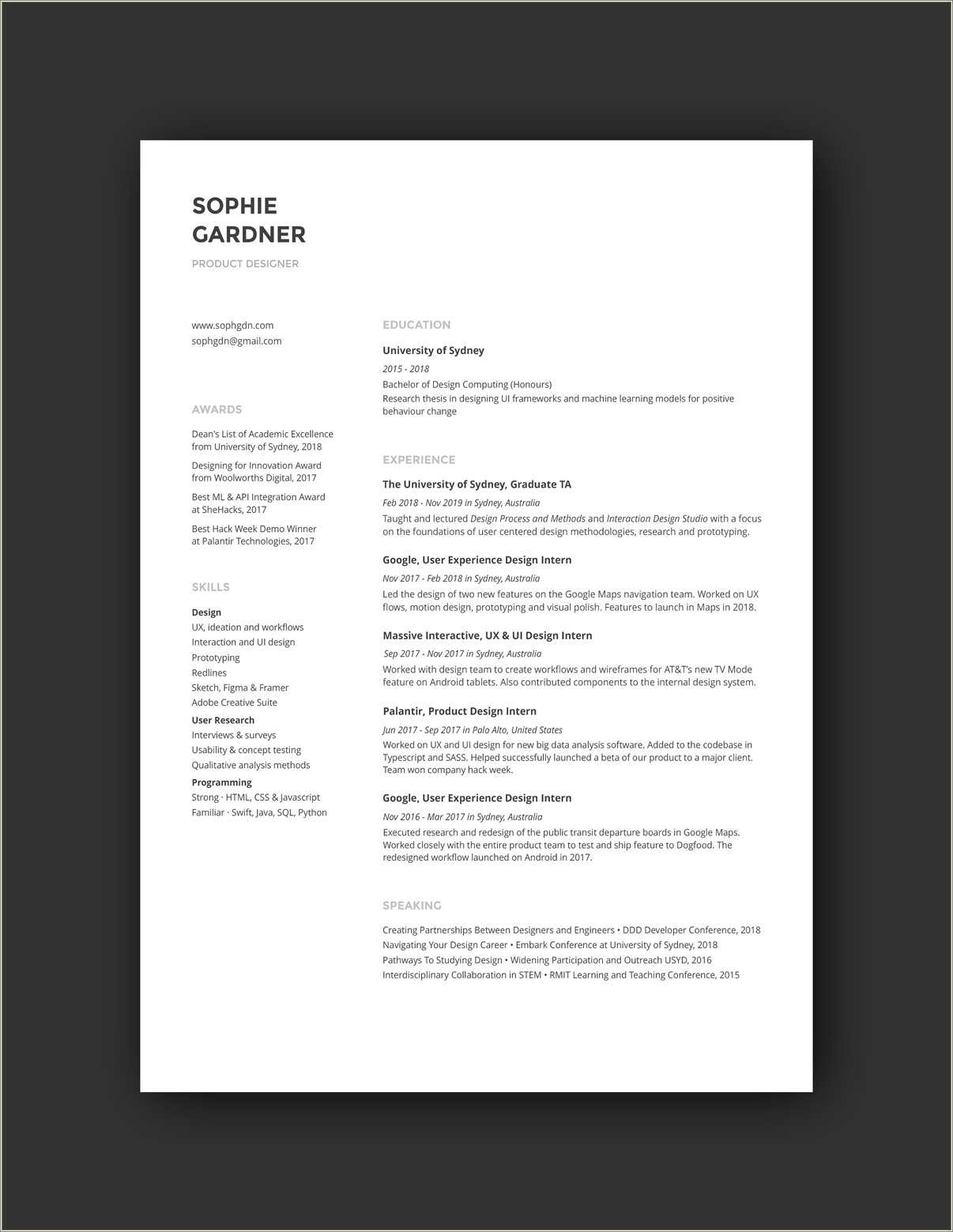 Example Resume With Internship Experience Resume Example Gallery