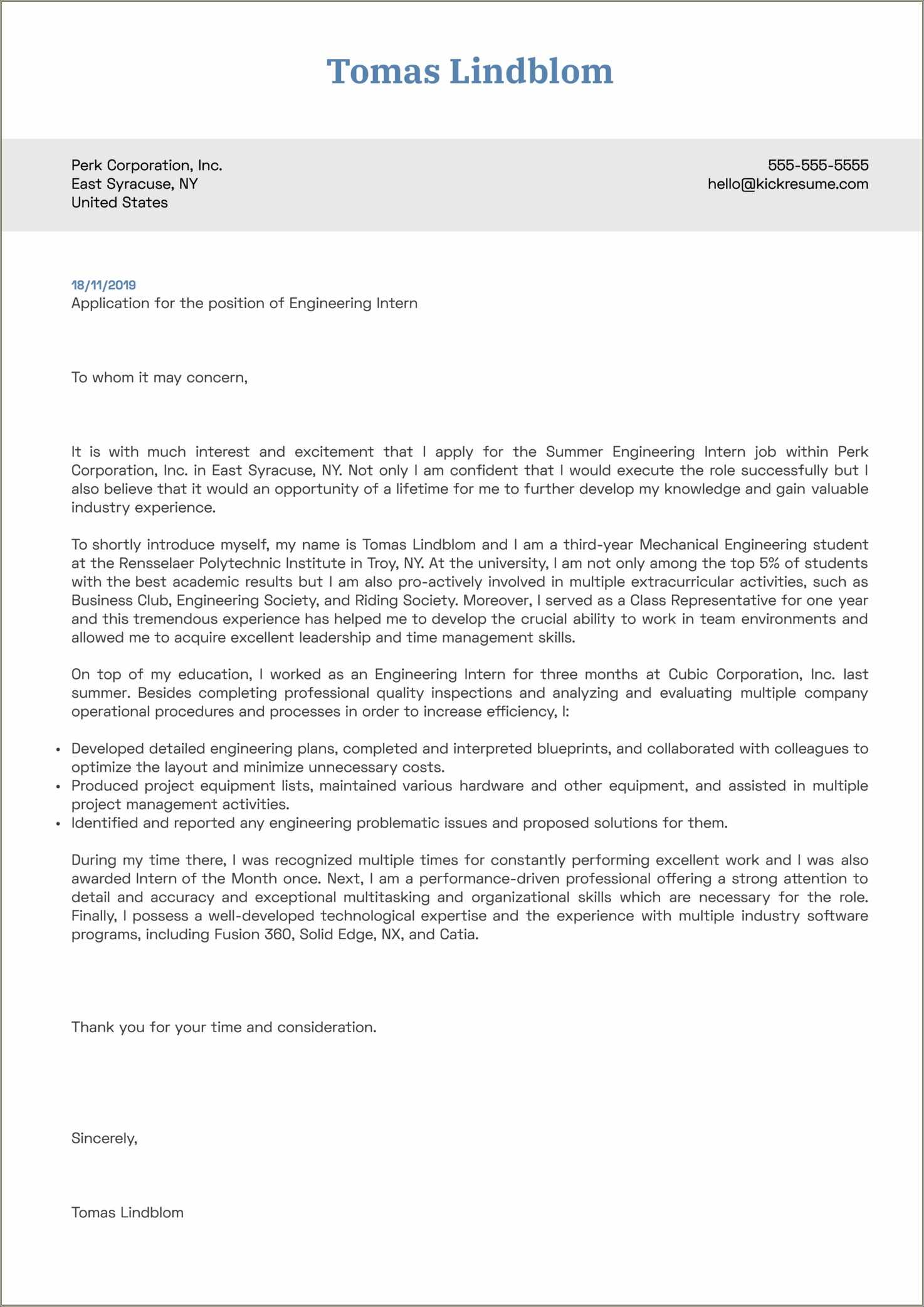 Examples Of Engineering Internship Resumes Resume Example Gallery