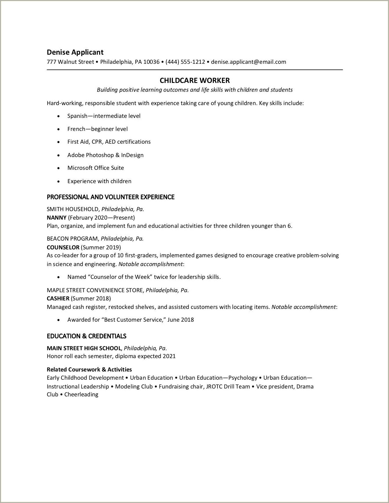 Good Resume Work Experience Examples Resume Example Gallery Good Resume Work Experience Examples Resume Example Gallery