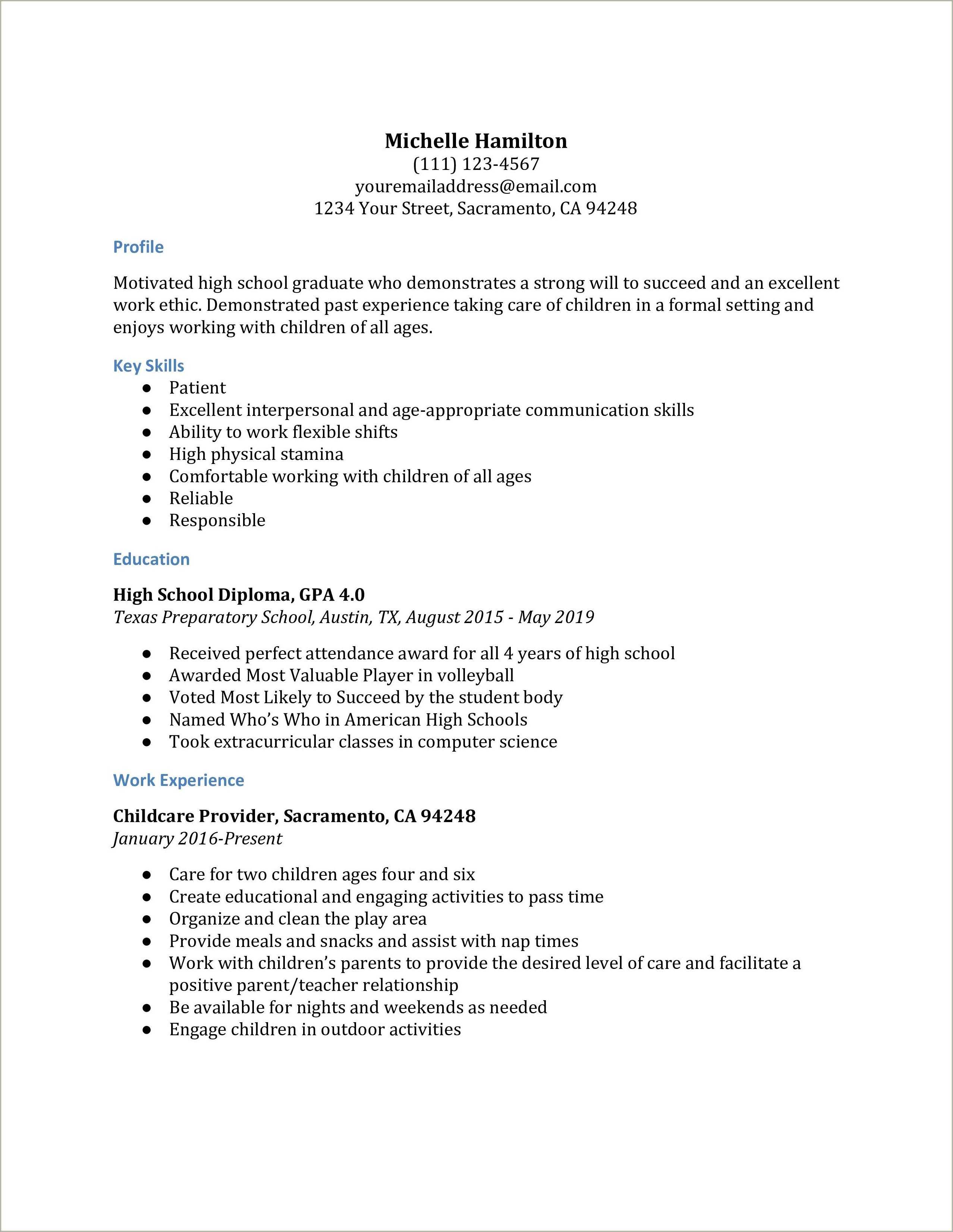 free-examples-of-resumes-for-high-school-students-resume-example-gallery