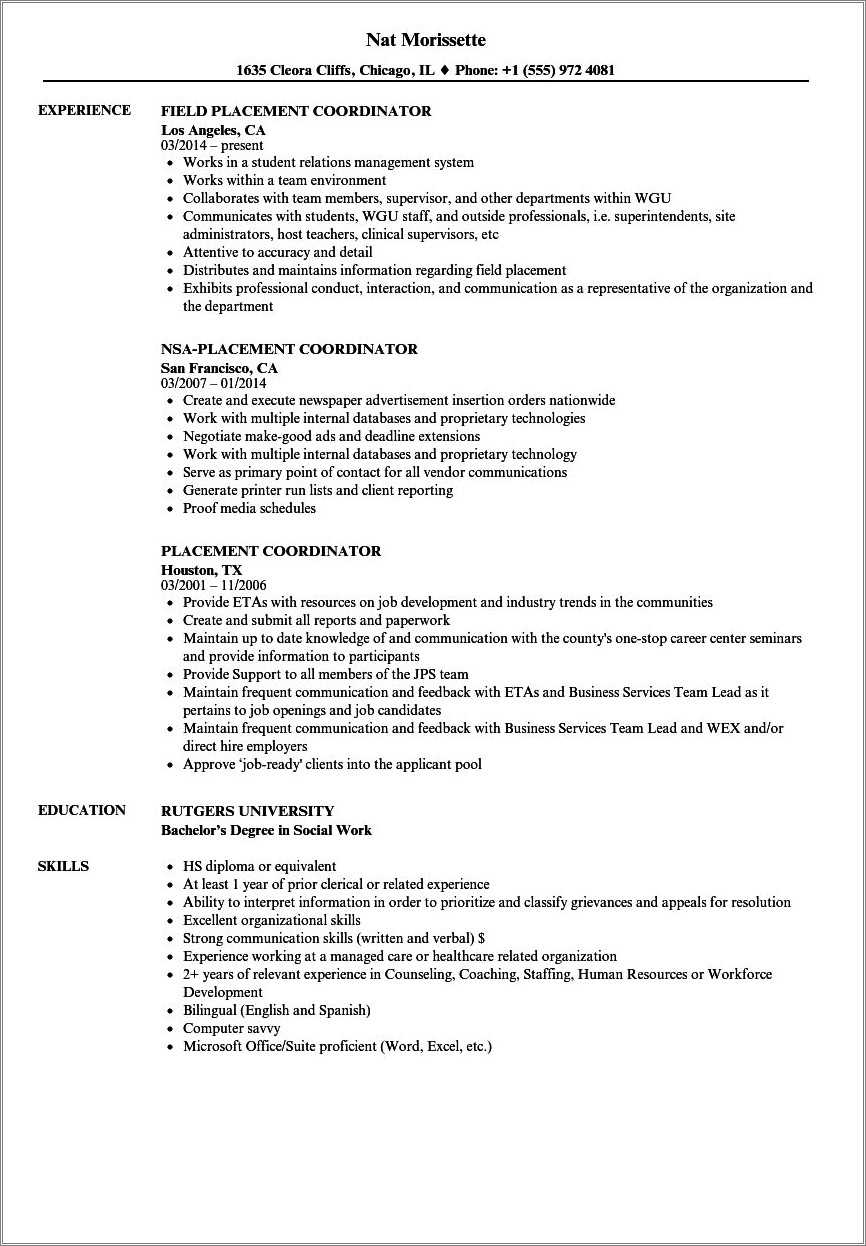 Field Placement Resume Sample Social Work Resume Example Gallery field-placement-resume-sample-social-work-resume-example-gallery