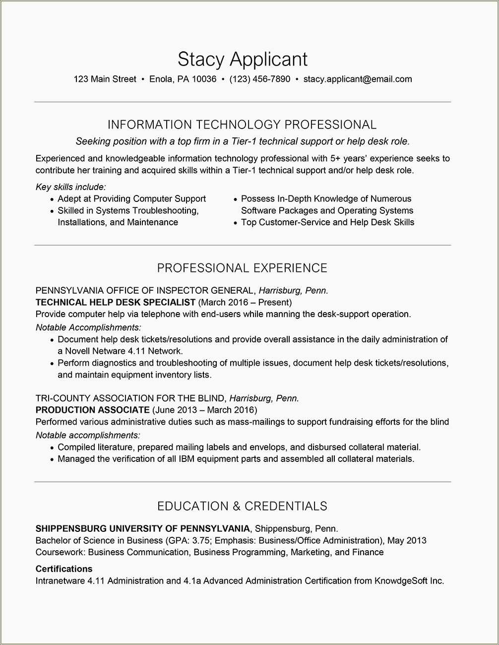 Resume Objective Example Field Technician Resume Example Gallery resume-objective-example-field-technician-resume-example-gallery