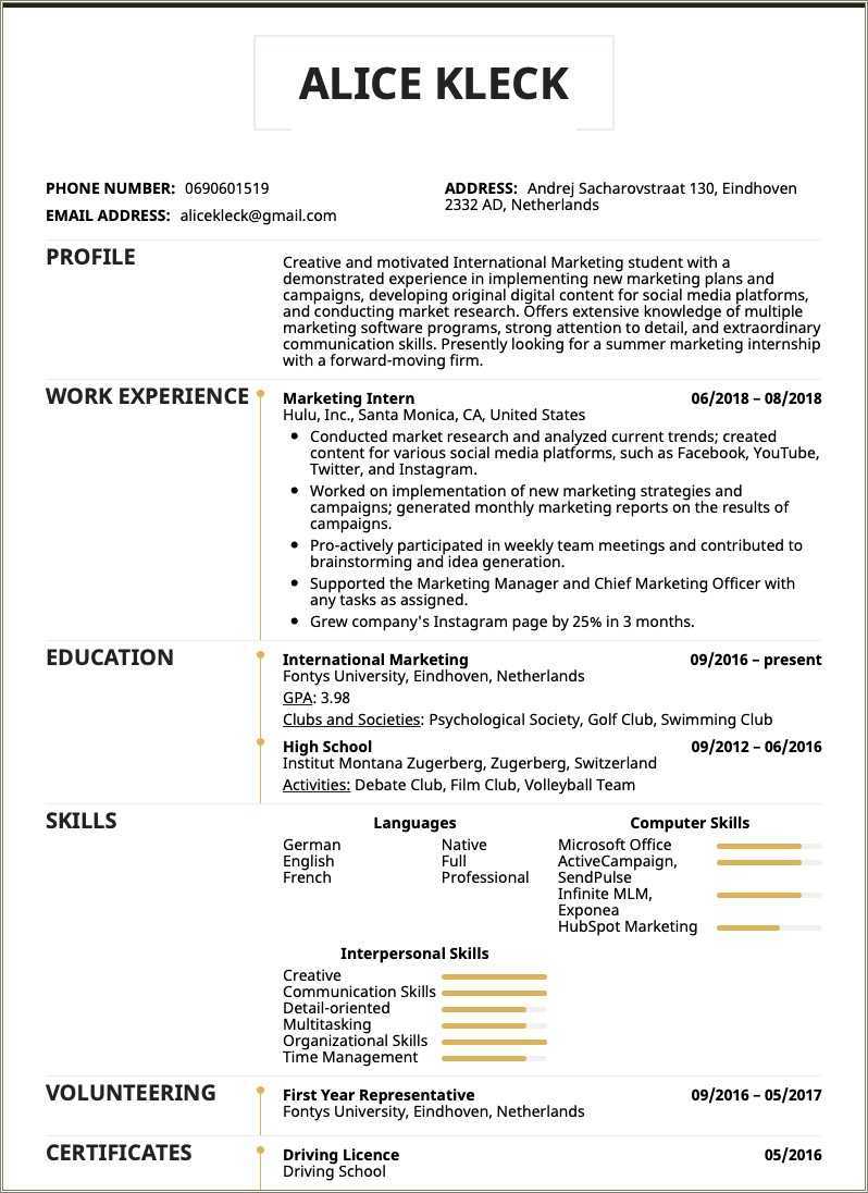 First Year College Student Resume Samples Resume Example Gallery first-year-college-student-resume-samples-resume-example-gallery