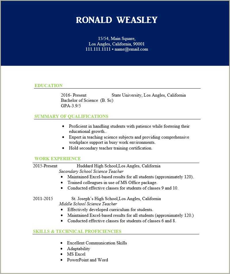 Free High School Chemistry Teacher Resume Sample Resume Example Gallery free-high-school-chemistry-teacher-resume-sample-resume-example-gallery