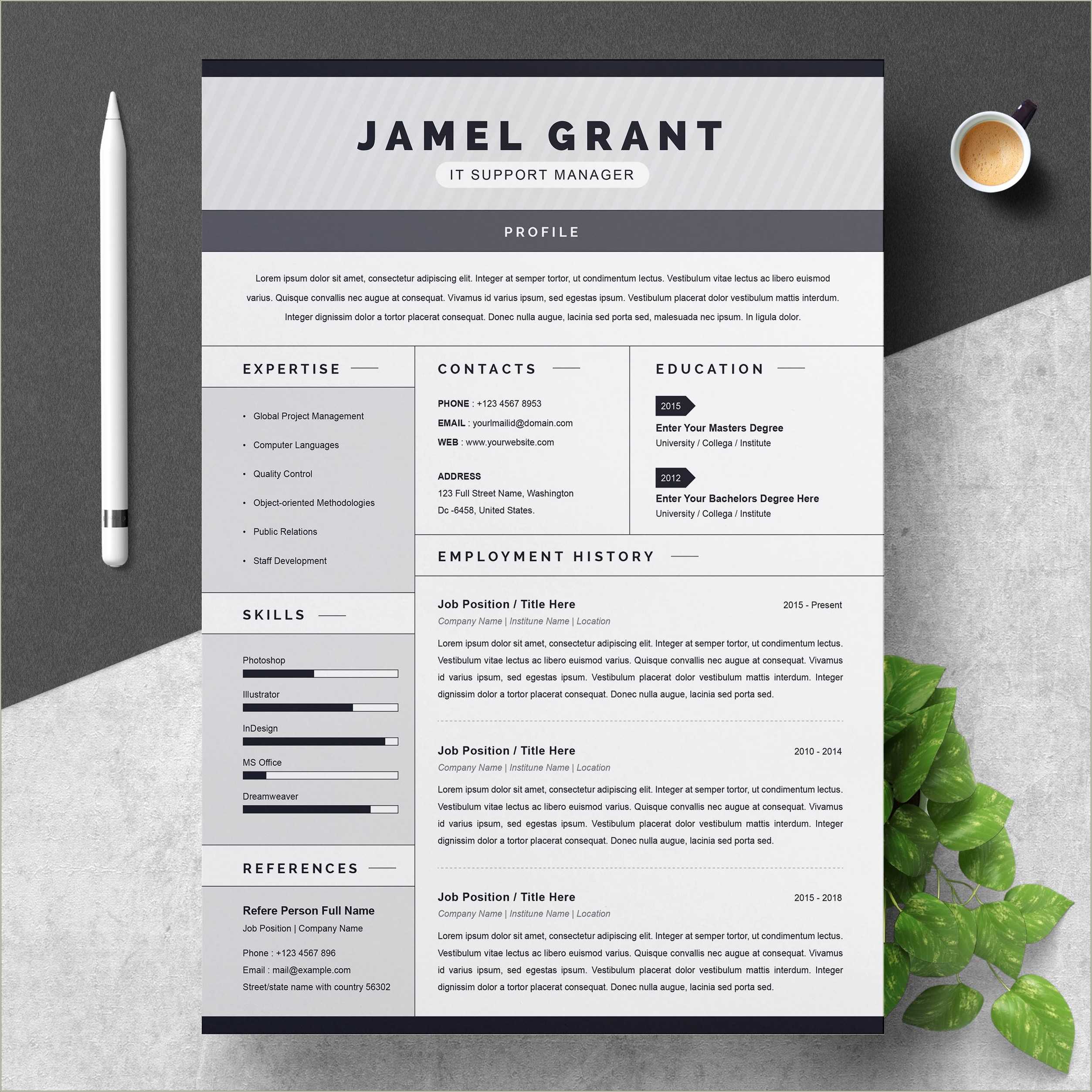 Free Pages Creative Resume Templates Resume Example Gallery