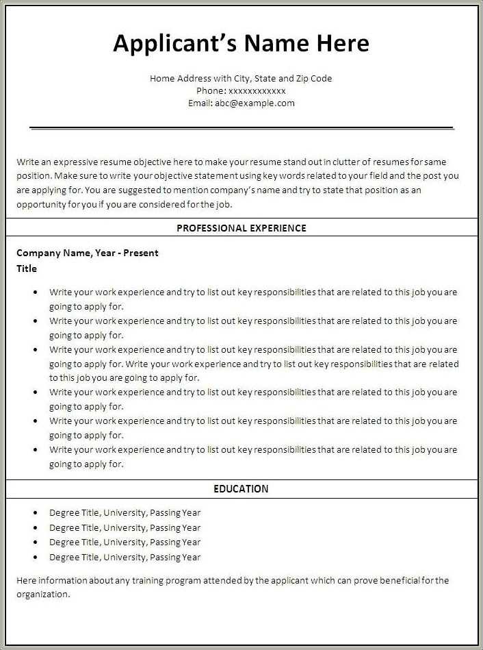 free-printable-job-resume-template-resume-example-gallery