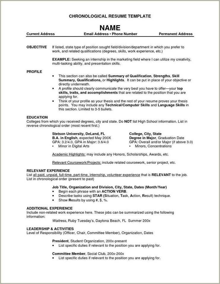 Free Resume Templates For Bachlor Degree - Resume Example Gallery
