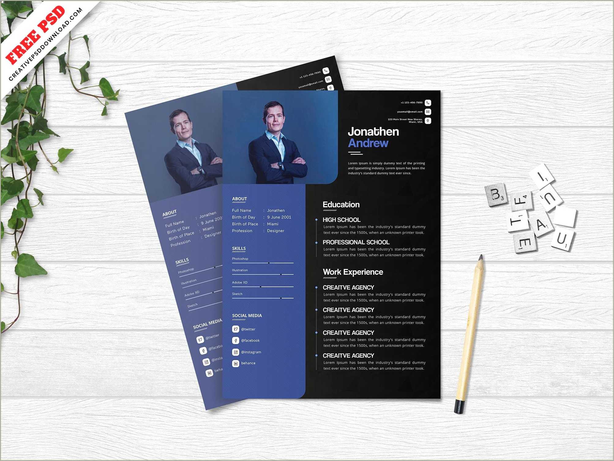 Powerpoint Resume Templates Free Download Resume Example Gallery powerpoint-resume-templates-free-download-resume-example-gallery