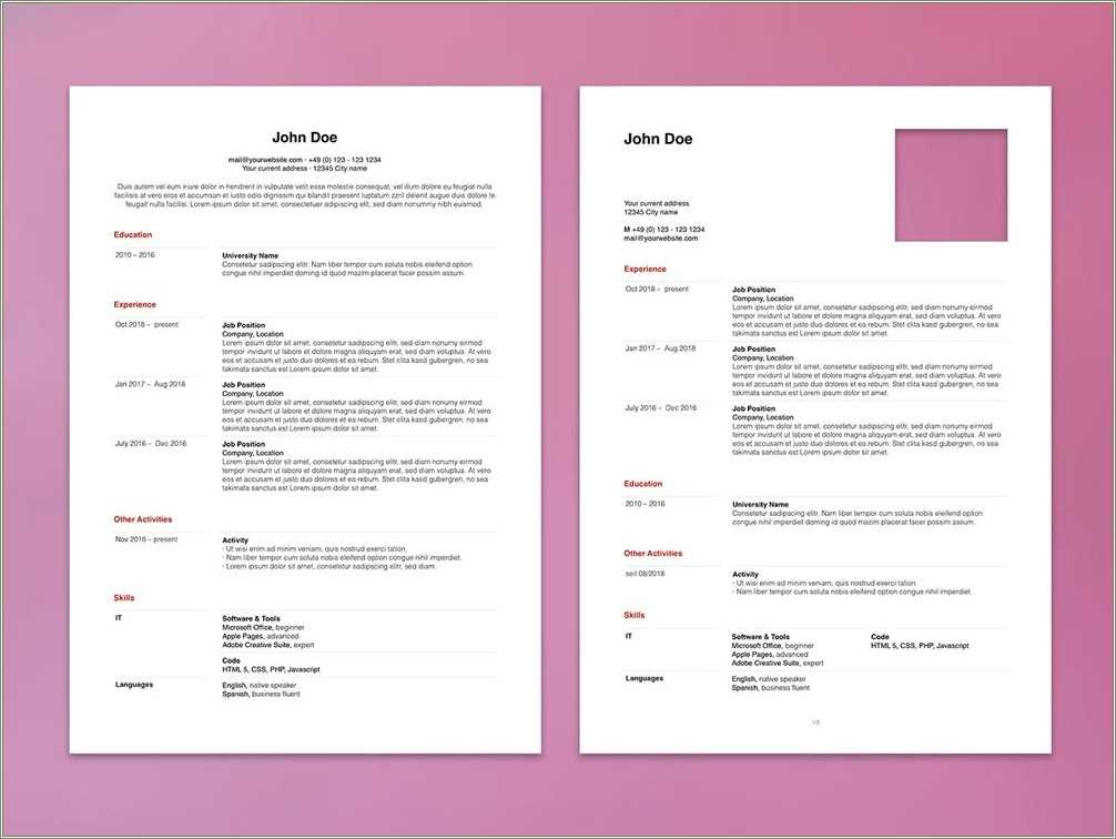 free-sample-resume-templates-for-professionals-resume-example-gallery