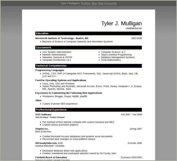 Free Resume Templates On Microsoft Word 2007 Resume Example Gallery